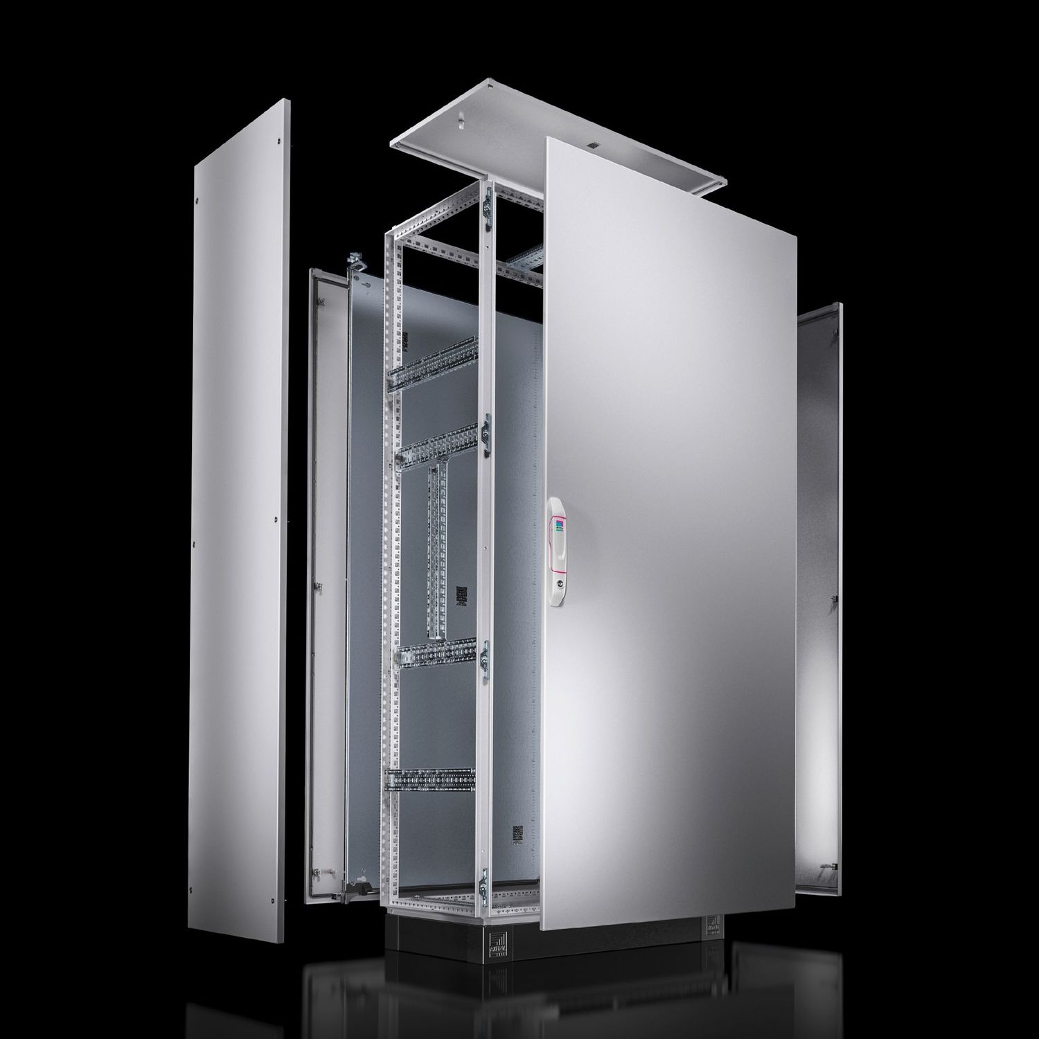 Floor-mounted enclosure system - VX 25 - RITTAL - door / sheet steel ...