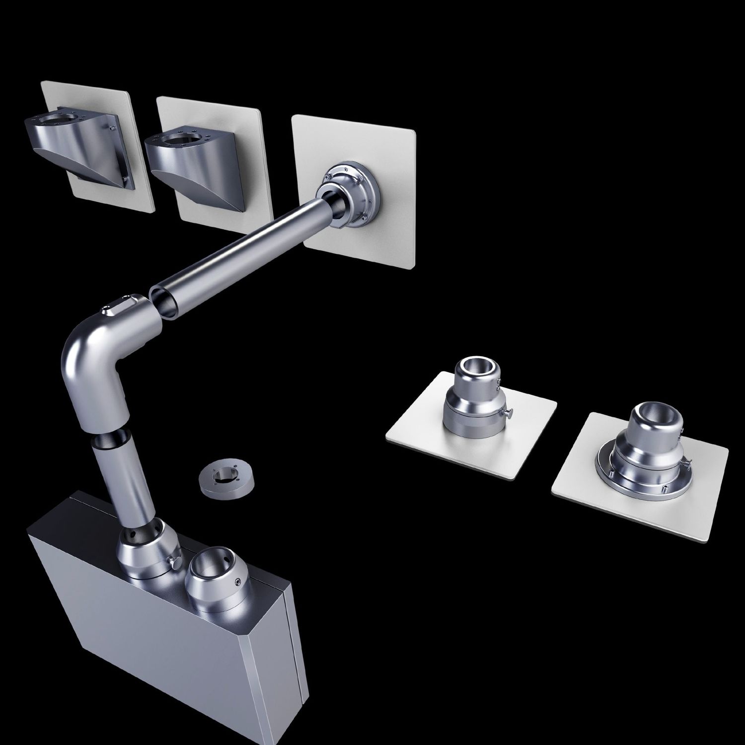 Stainless steel support arm system - CP 40 - RITTAL - for control panels