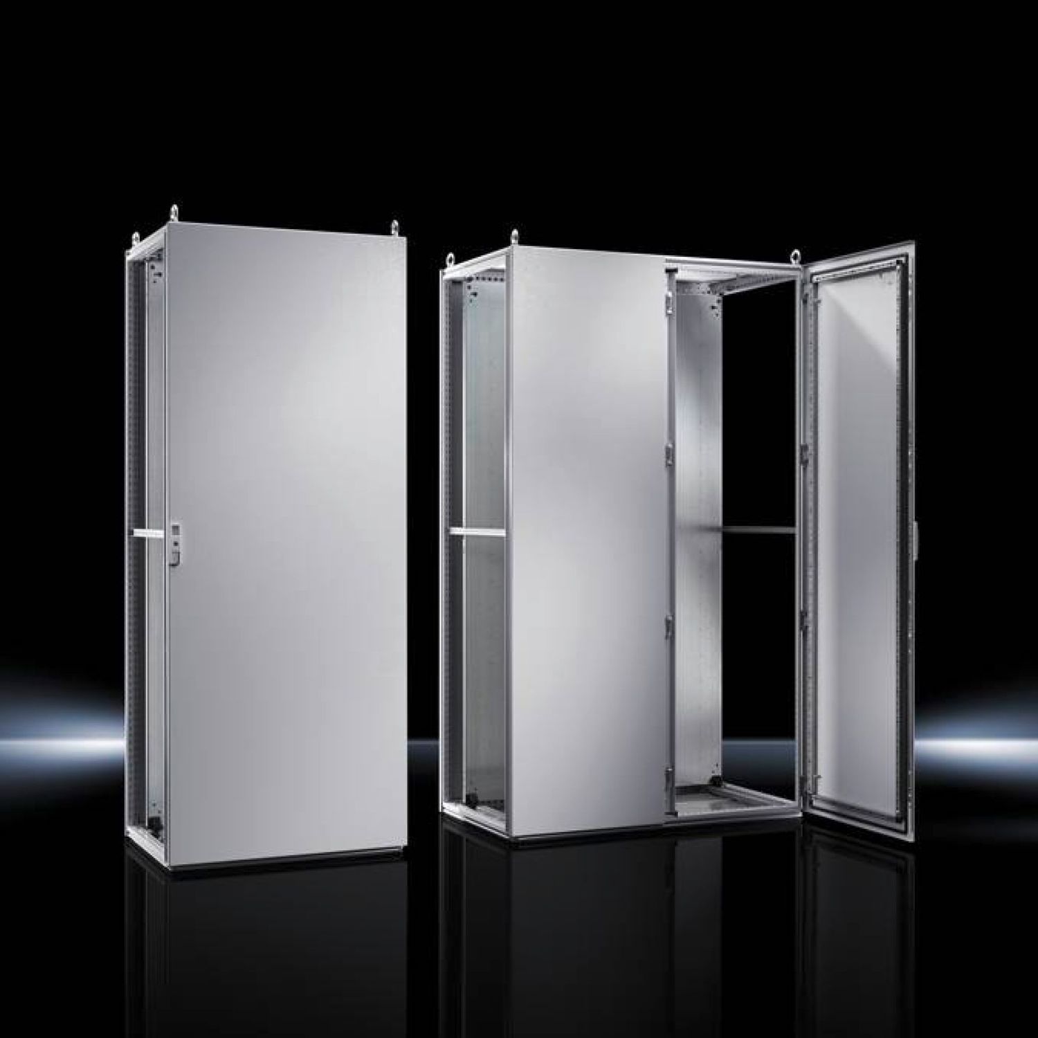 Floor-mounted enclosure system - TS 8 - RITTAL - door / sheet steel ...