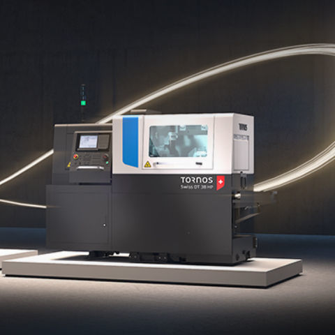 CNC Swiss lathe - DT 38 HP - TORNOS - 5-axis / rigid / 2-spindle