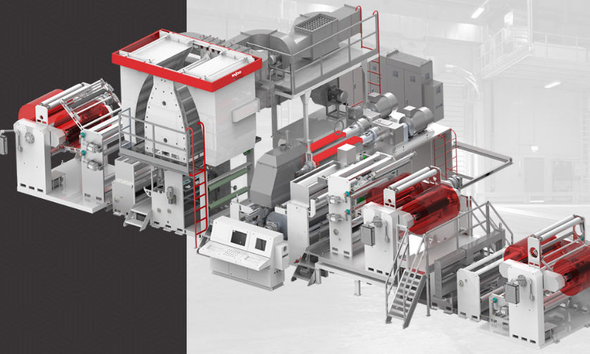 Coating extrusion line - LAMEX® - Rajoo Engineers Ltd. - for PP / for ...