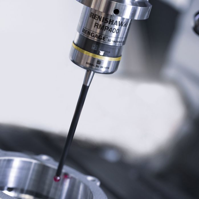 Radio transmission touch probe - RMP400 - RENISHAW - 3D / for machine ...