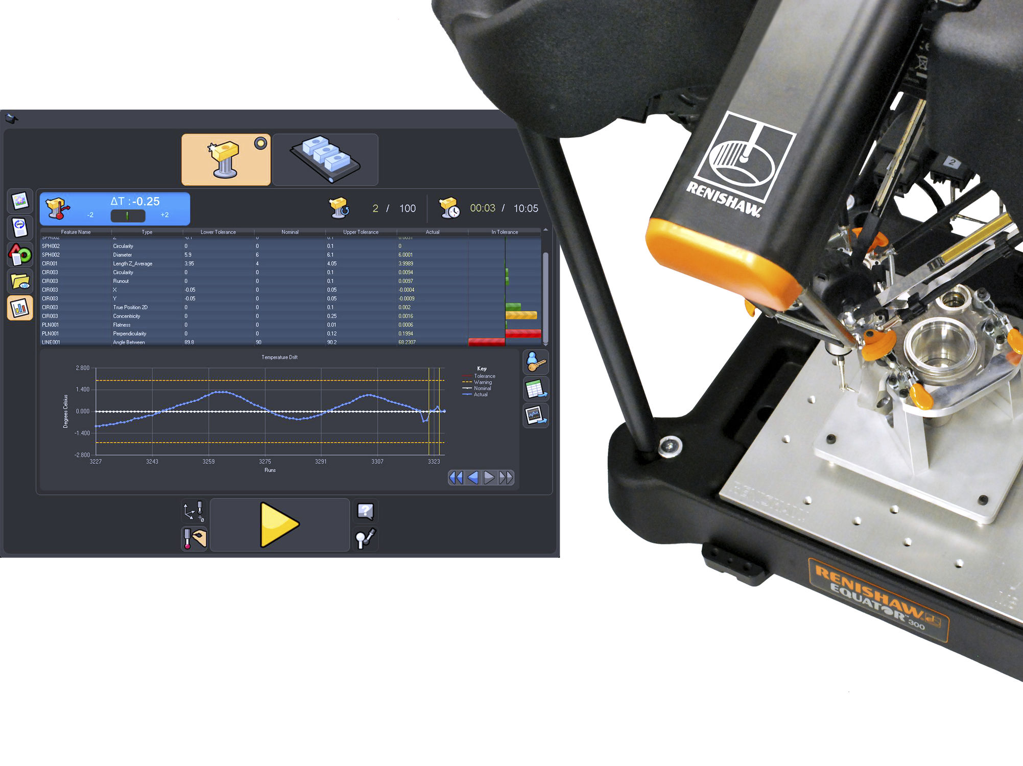 Monitoring software - RENISHAW - process control / measurement ...