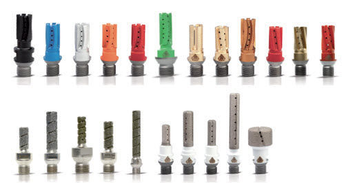 Solid milling cutter - Adi S.p.A. - for stone / 2-flute