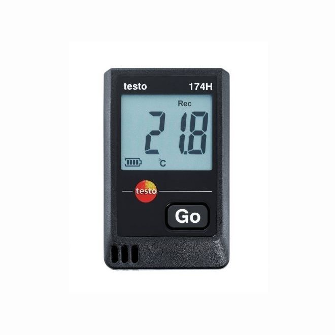 Temperature and humidity data logger - 174 H - TESTO - USB / with LCD ...