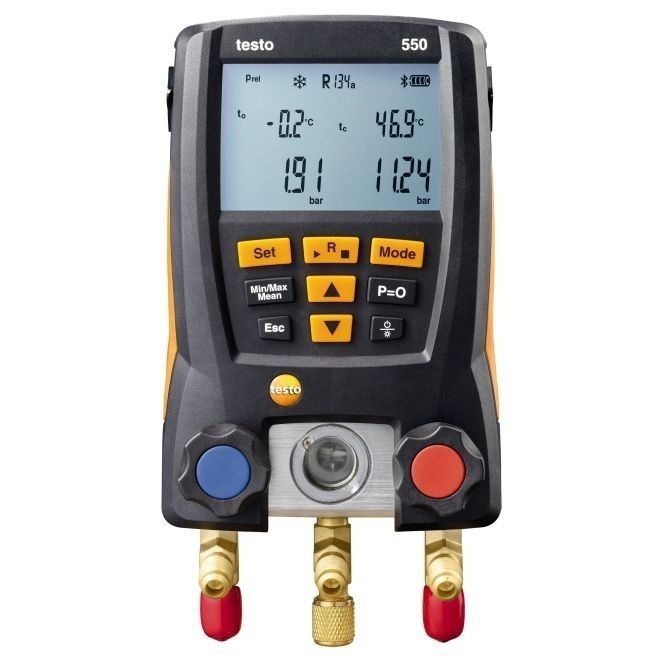 Differential pressure gauge - 550 - TESTO - digital / back mount ...