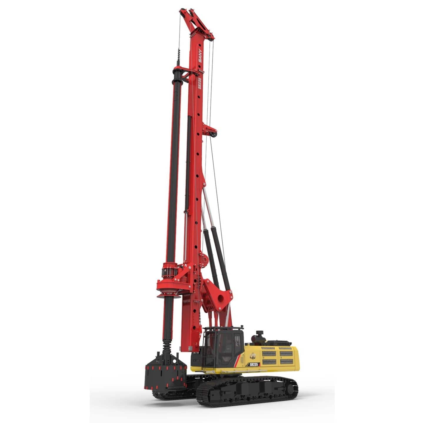 Rotary drilling rig - SR235-C10 - SANY - piling / crawler / diesel engine