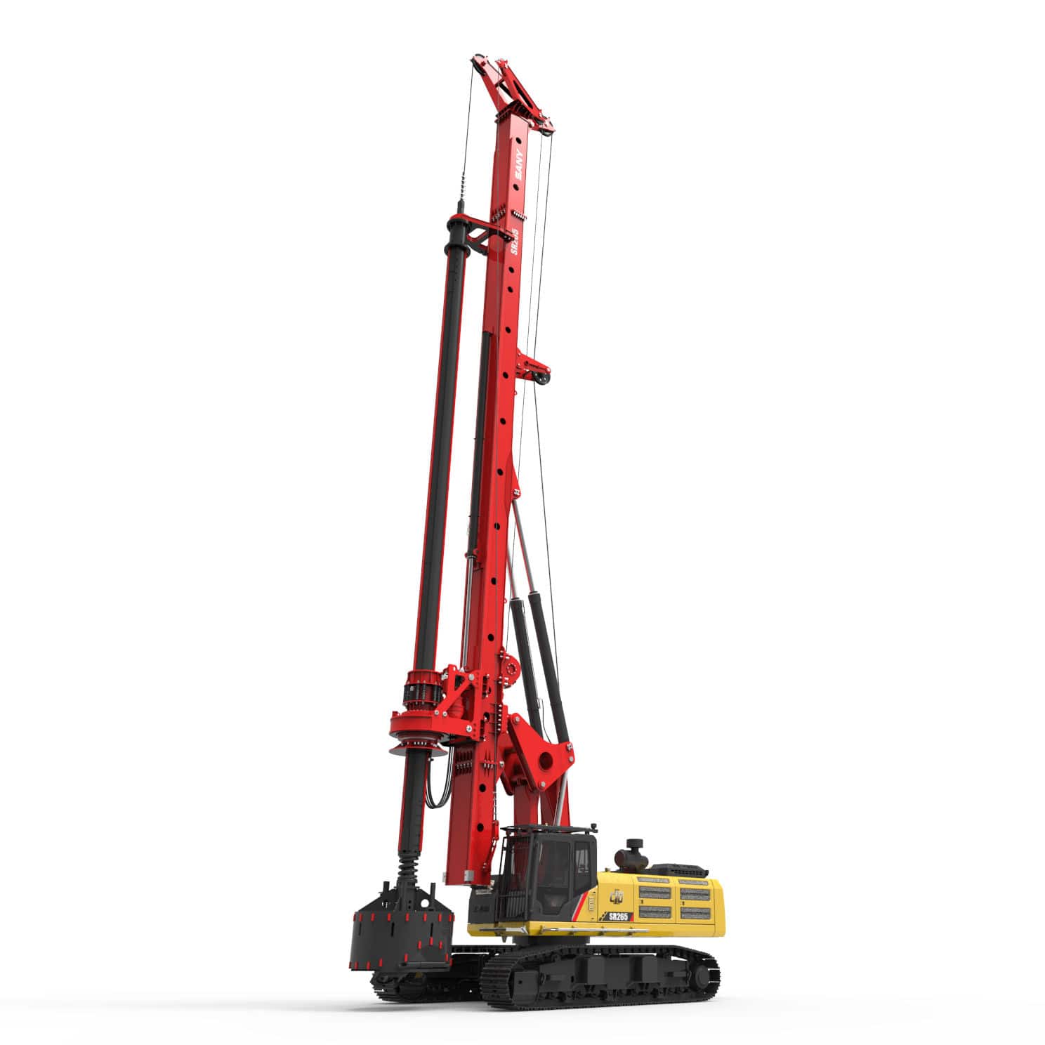Rotary drilling rig - SR265-C10 - SANY - piling / crawler / diesel engine