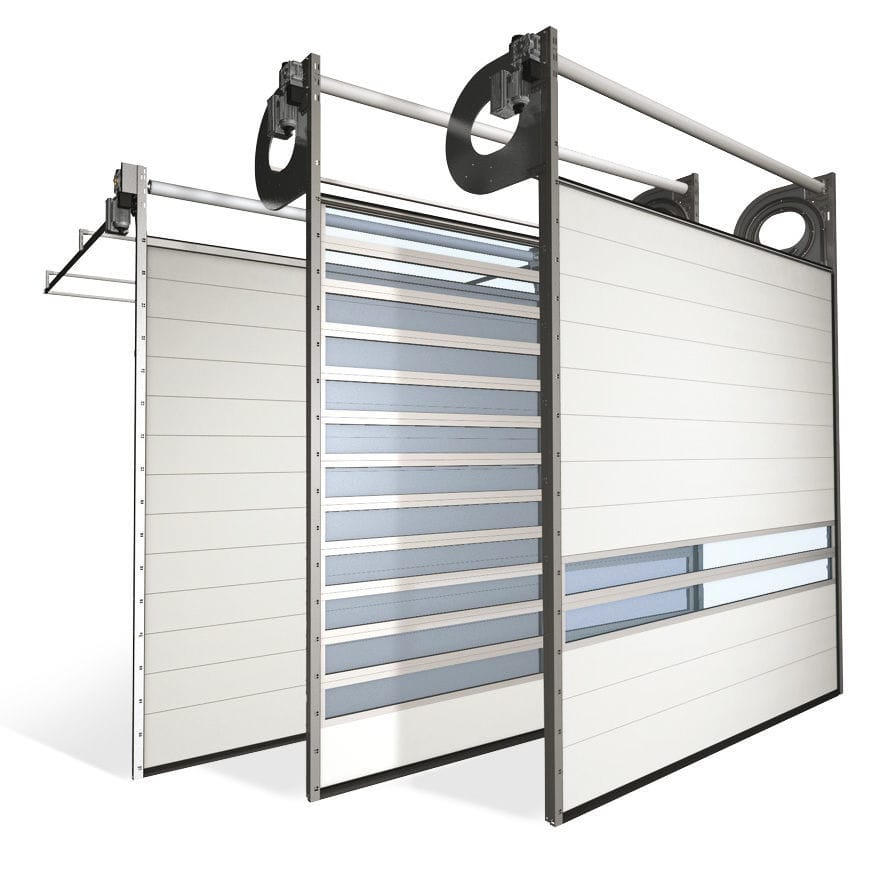 Sectional door - Helix / S600 - Promstahl WorldWide - spiral / exterior ...