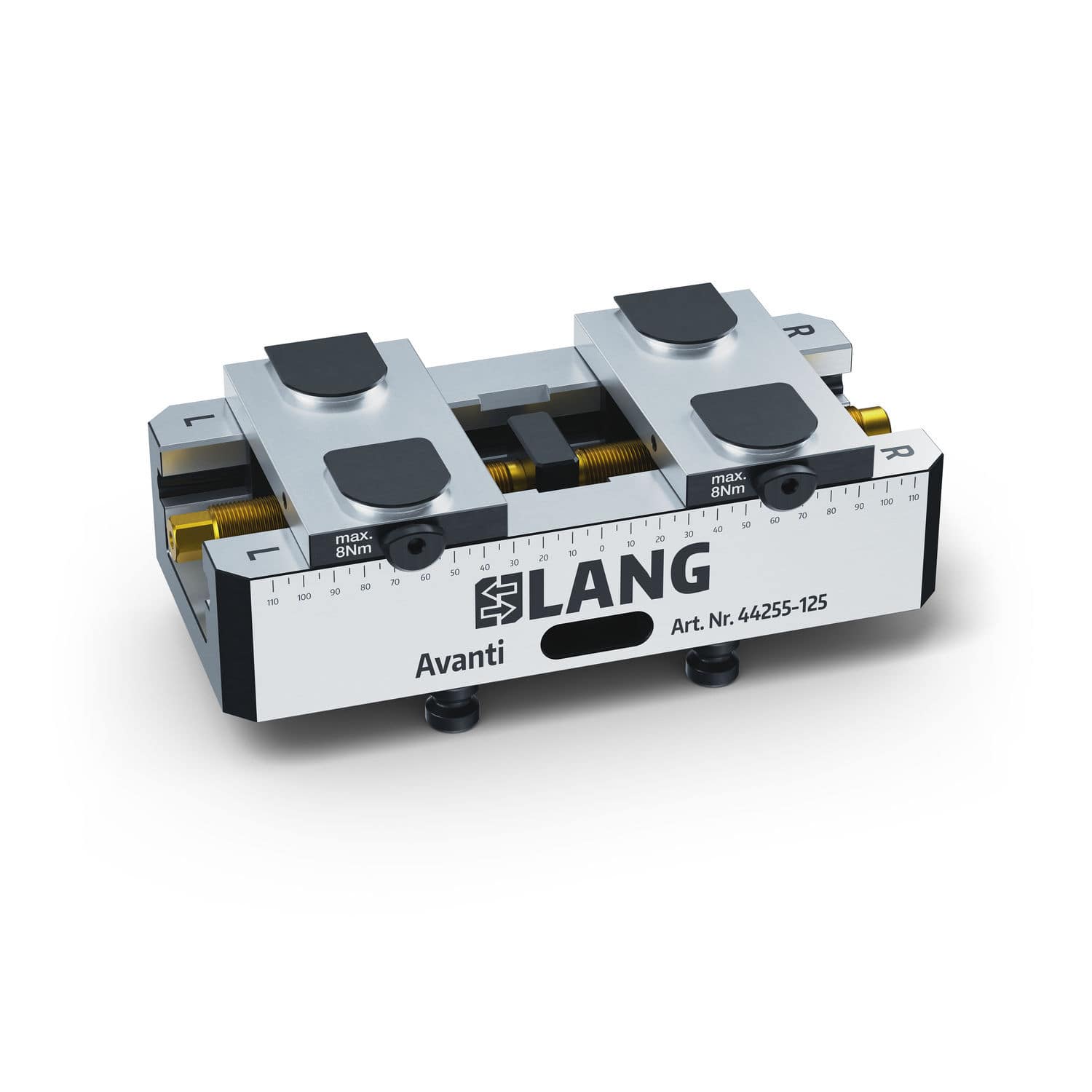 Vise with clamping system - 44255-125 - LANG Technik - machine / 5-axis ...