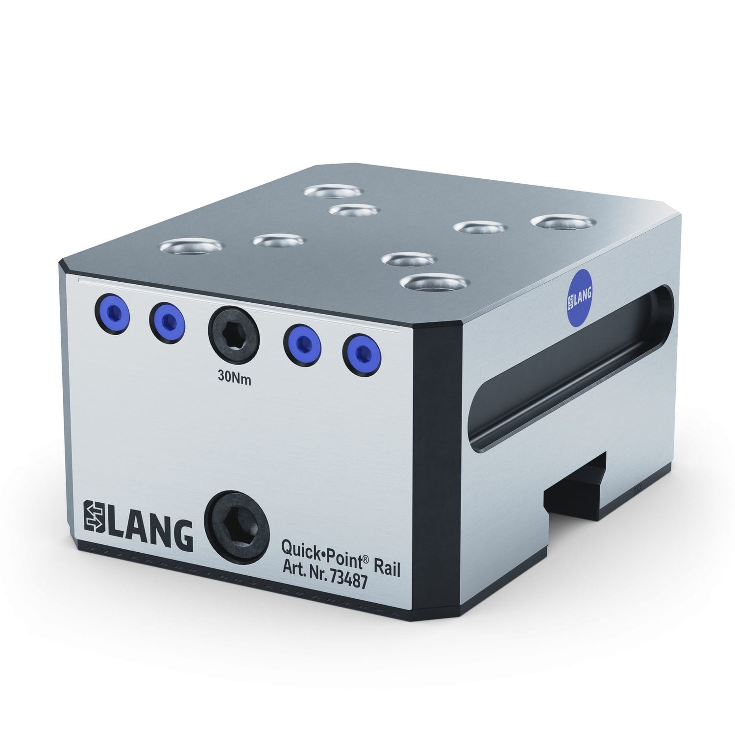 Plate zero-point clamping unit - 73487 - LANG Technik - for 5-axis machining