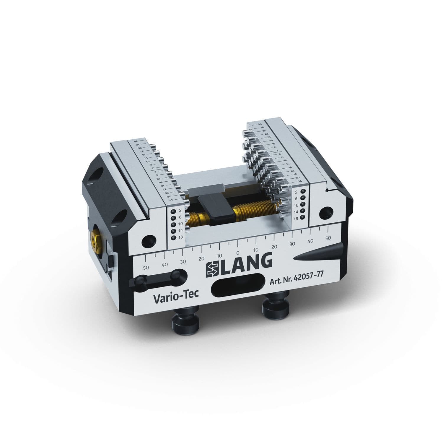 Machine tool vise - 42057-77 - LANG Technik - horizontal