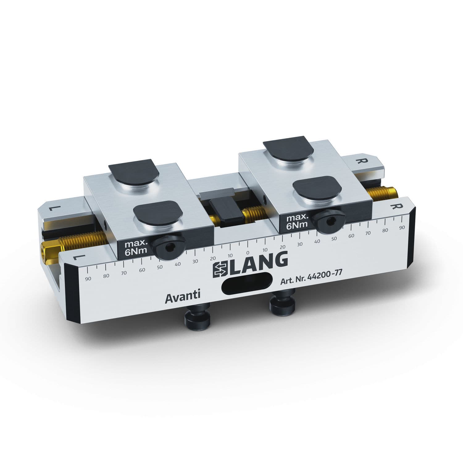 Machine tool vise - 44200-77 - LANG Technik - screw