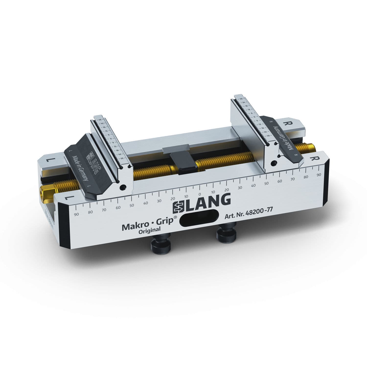 Machine tool vise - 48200-77 - LANG Technik - 5-axis / hardened steel ...