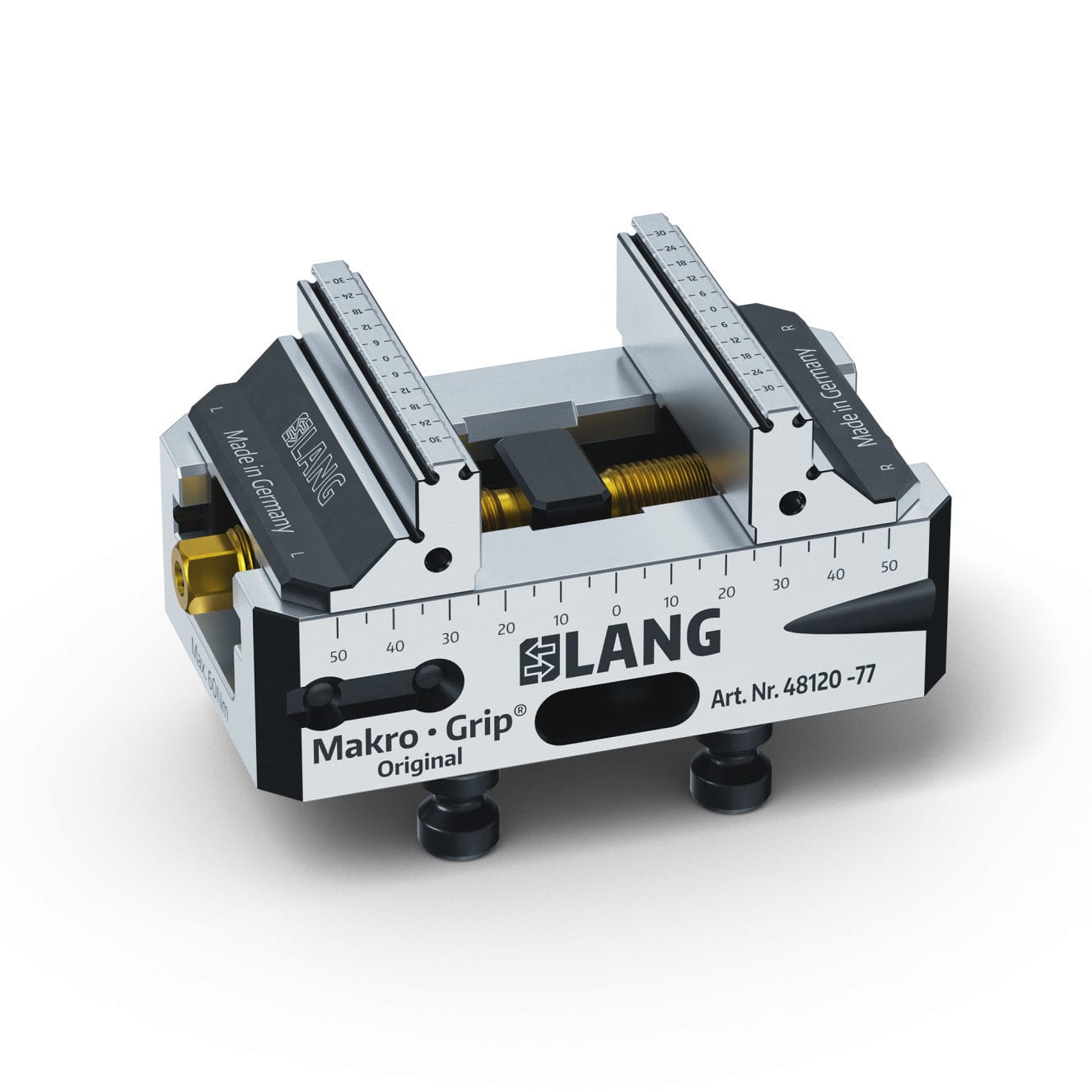 Machine tool vise - 48120-77 - LANG Technik - modular / 5-axis / precision