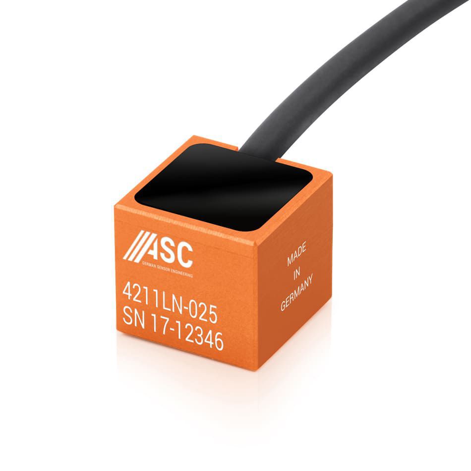 1-axis accelerometer - ASC 4211LN - ASC - capacitive / MEMS / compact