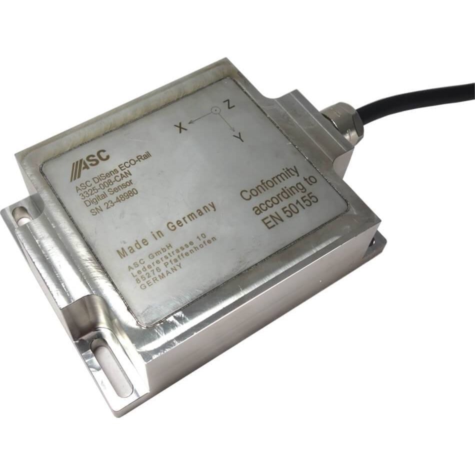 1-axis accelerometer - ASC DiSens® ECO-Rail-3325 - ASC - capacitive / MEMS / digital