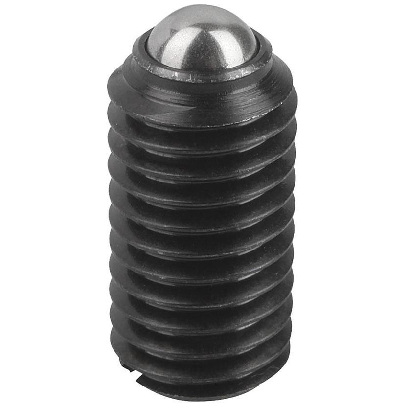 Spring ball plunger - 03000 series - Fixtureworks - slotted / steel