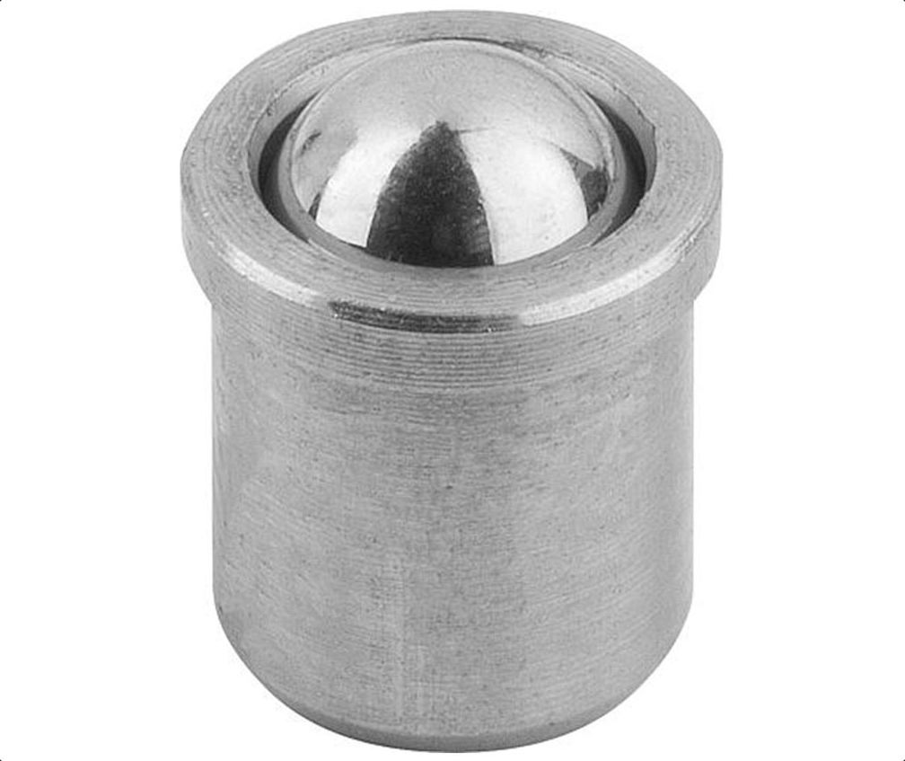 Stainless steel ball plunger - 0307x - Fixtureworks - spring / ball bearing