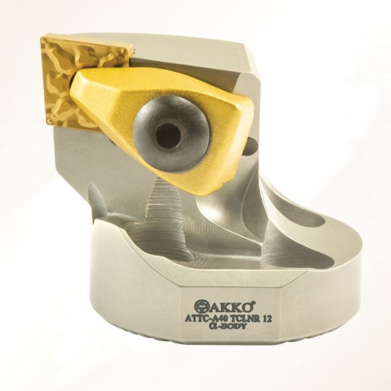 ISO tool holder - TCLN series - AKKO CUTTING TOOLS - set screw / for machining / anti-vibration