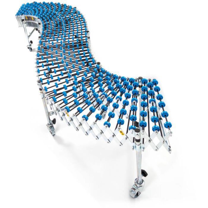 Skate wheel conveyor - S series - Omnitrack - curved / transport / modular