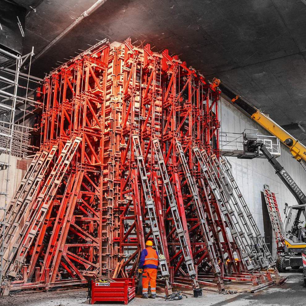 Vertical prop - Triplex series - MEVA Schalungs-Systeme - heavy-duty