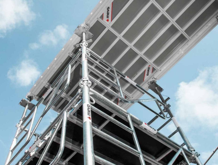 Facade scaffolding tower - MT 60 - MEVA Schalungs-Systeme - modular
