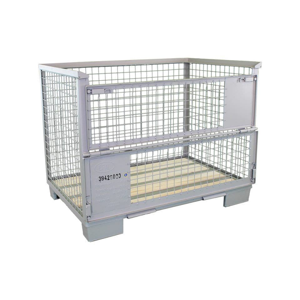 Wire mesh pallet box - Schneider - storage / transport / safety