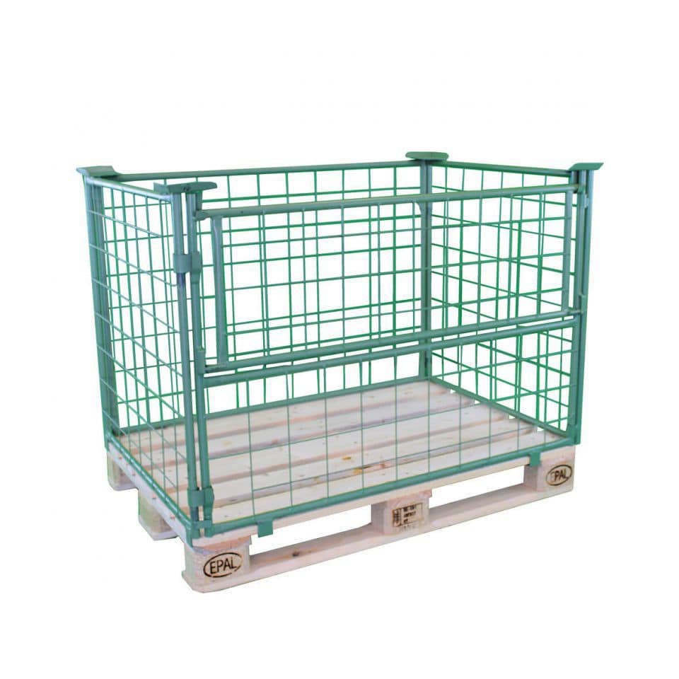 Wire mesh pallet box - VUA0002 - Schneider - storage / stacking / Euro