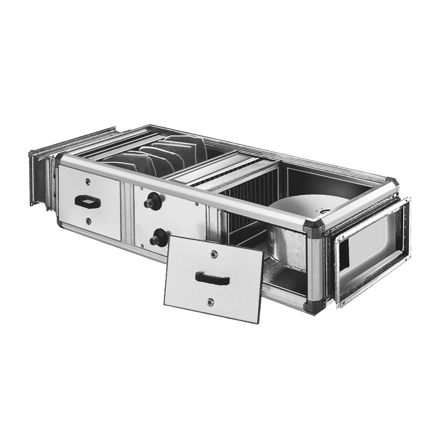 Low-profile air handling unit - AHU - AIRTÈCNICS - horizontal / single-flow