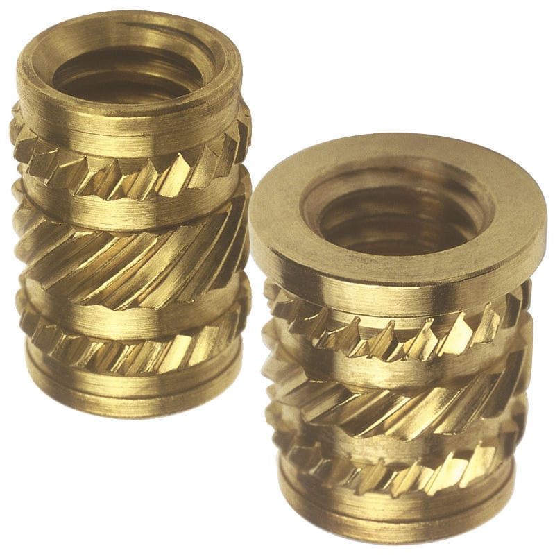 Threaded insert - 29, 30 series - SPIROL - knurled / metal / round