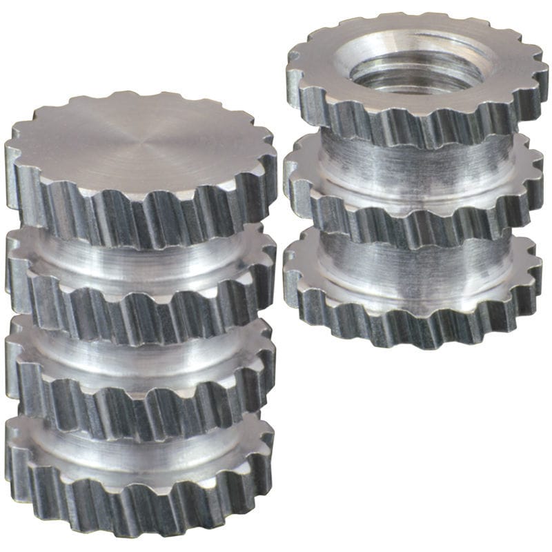 Threaded insert - 63, 65 series - SPIROL - aluminum / round / for plastics