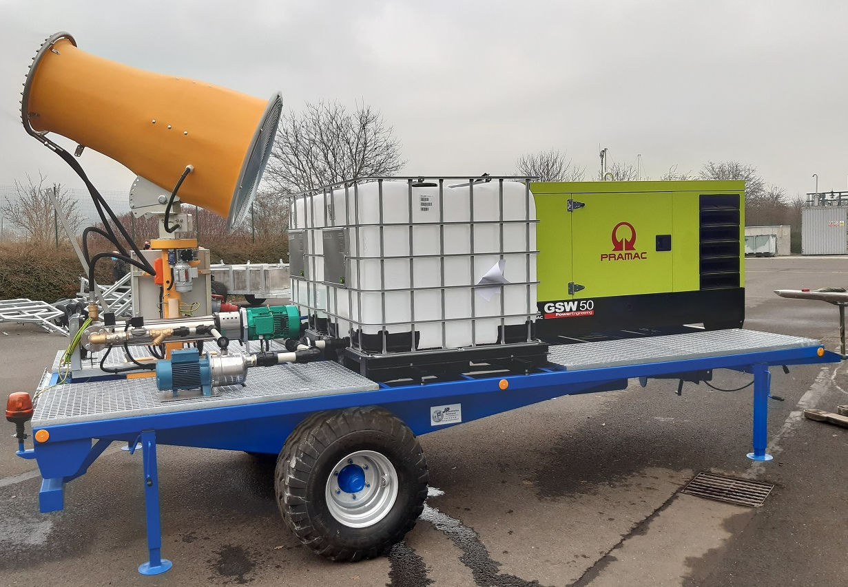 Dust binding fog cannon - HE70F - Hennlich s r.o. - mobile