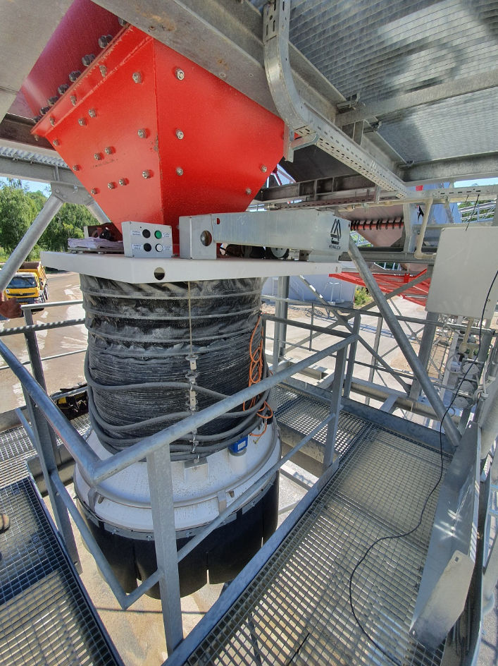 Truck loading spout - NZO500S - HENNLICH s r.o. - telescopic