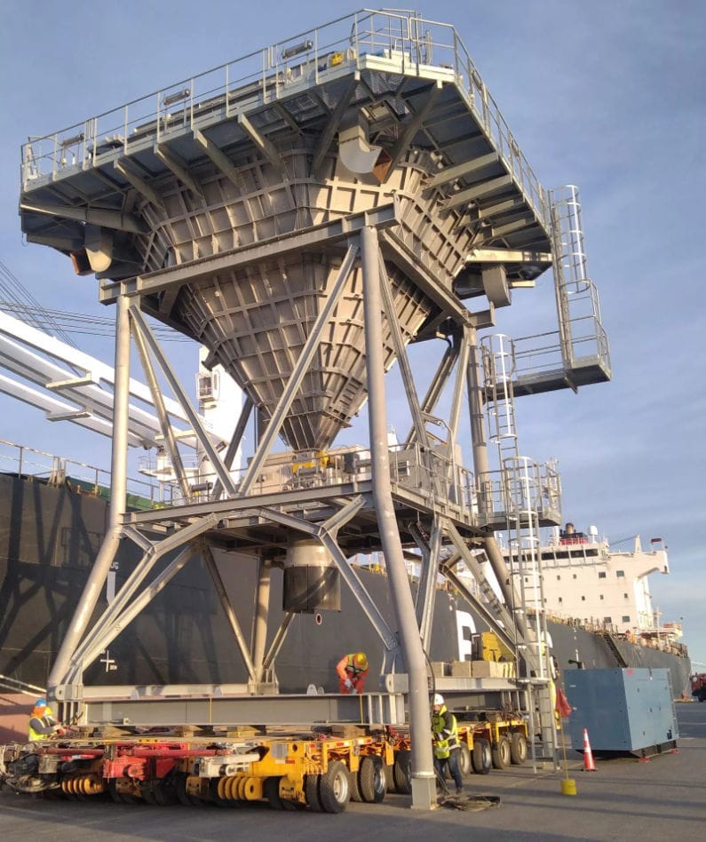 Telescopic loading spout - NZOF500E - HENNLICH s r.o.