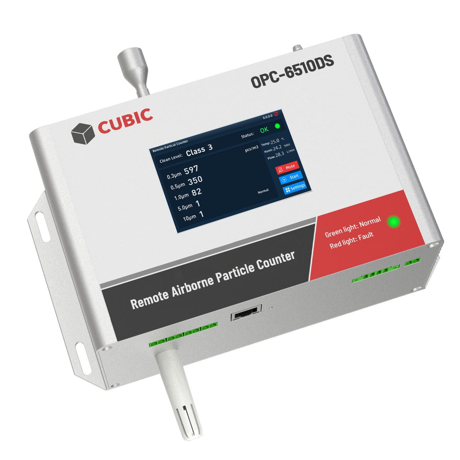 Digital airborne particle counter - OPC-6510DS - Cubic Sensor and ...