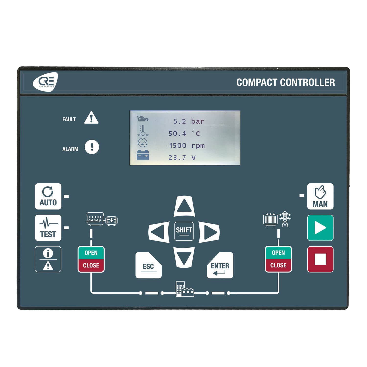 Automatic generator set controller - GENSYS COMPACT MAINS - CRE ...
