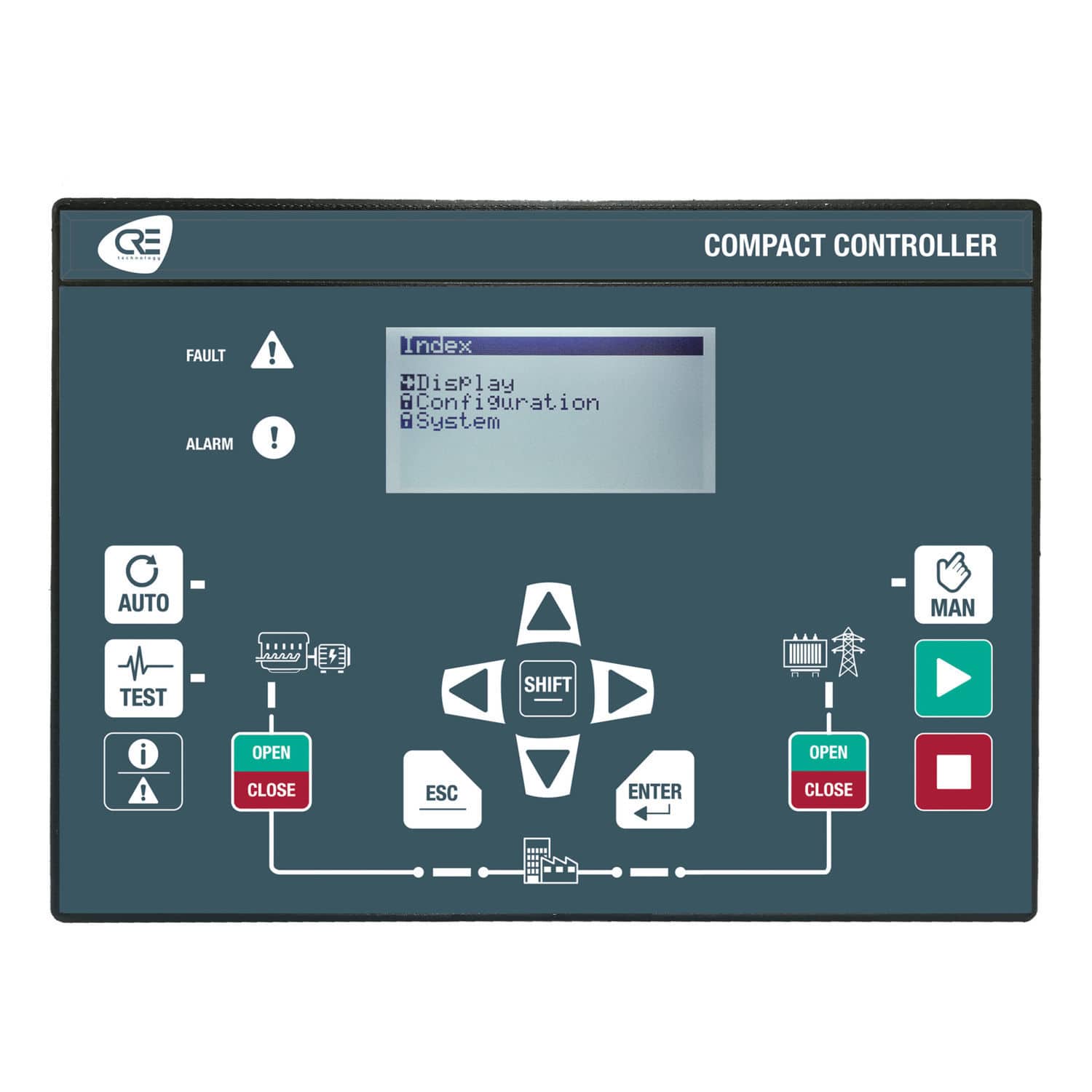 Automatic generator set controller - MASTER COMPACT 1B - CRE TECHNOLOGY ...