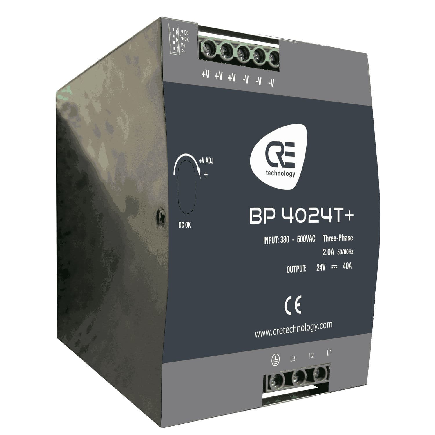 DIN rail-mounted battery charger - BP4024T+ - CRE TECHNOLOGY - lead ...