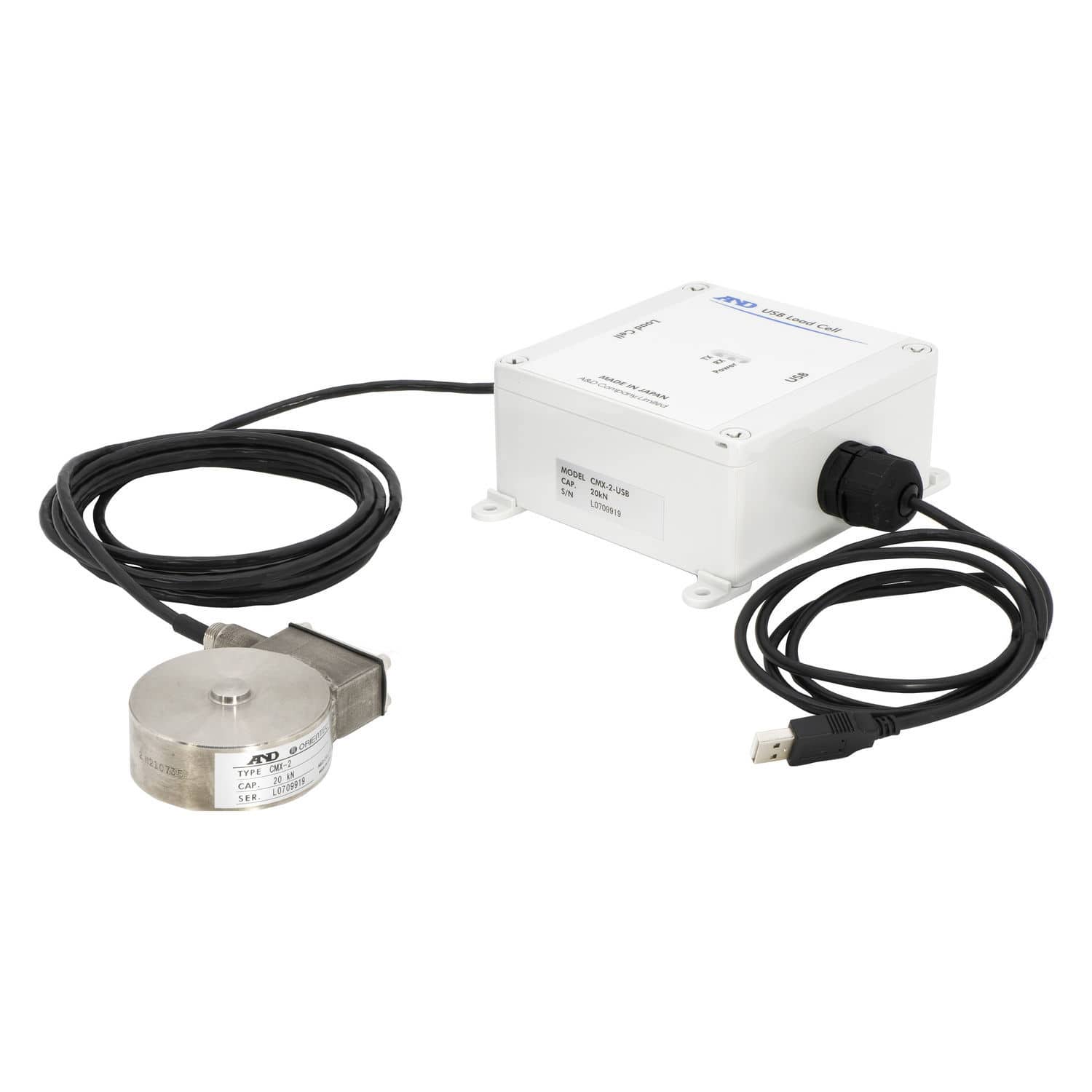 Compression load cell - CMX-USB - A&D COMPANY, LIMITED - button type ...