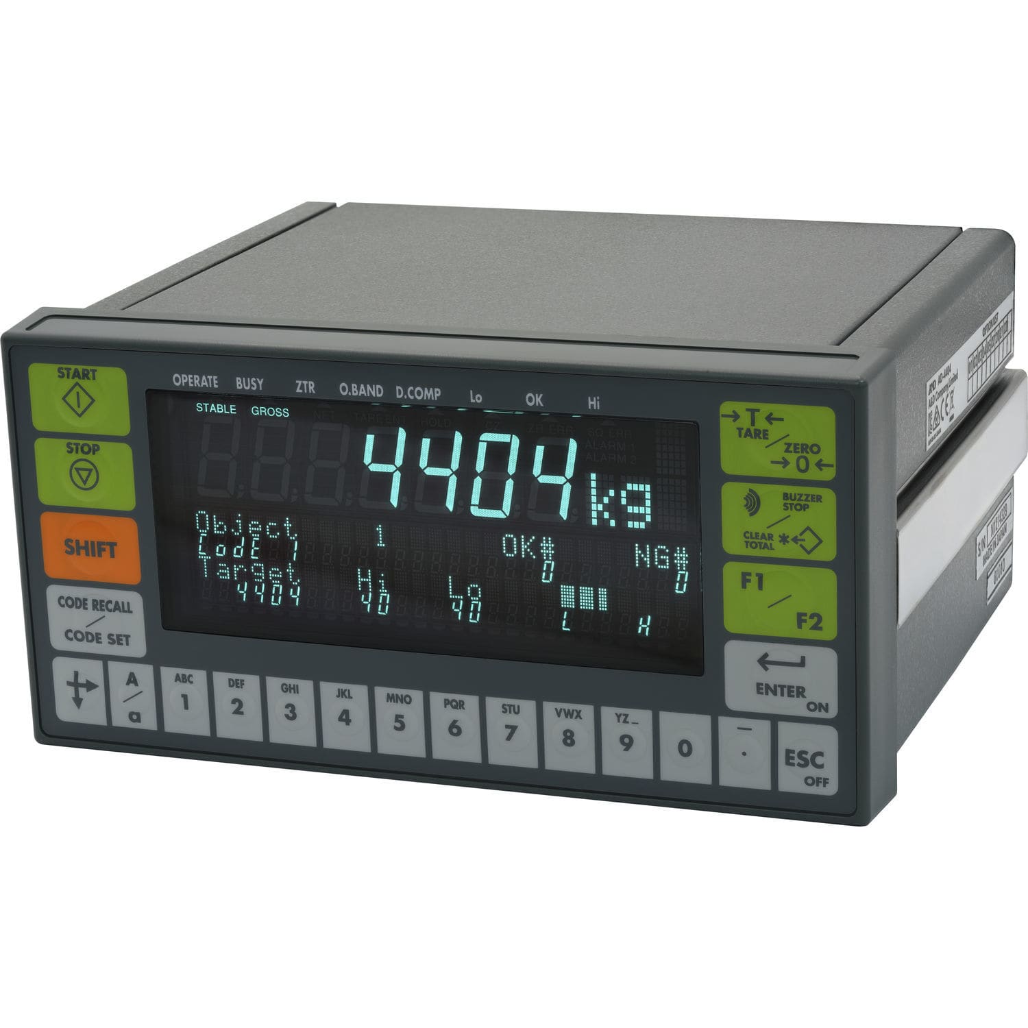 Digital weight indicator - AD-4404 - A&D COMPANY, LIMITED - panel-mount ...