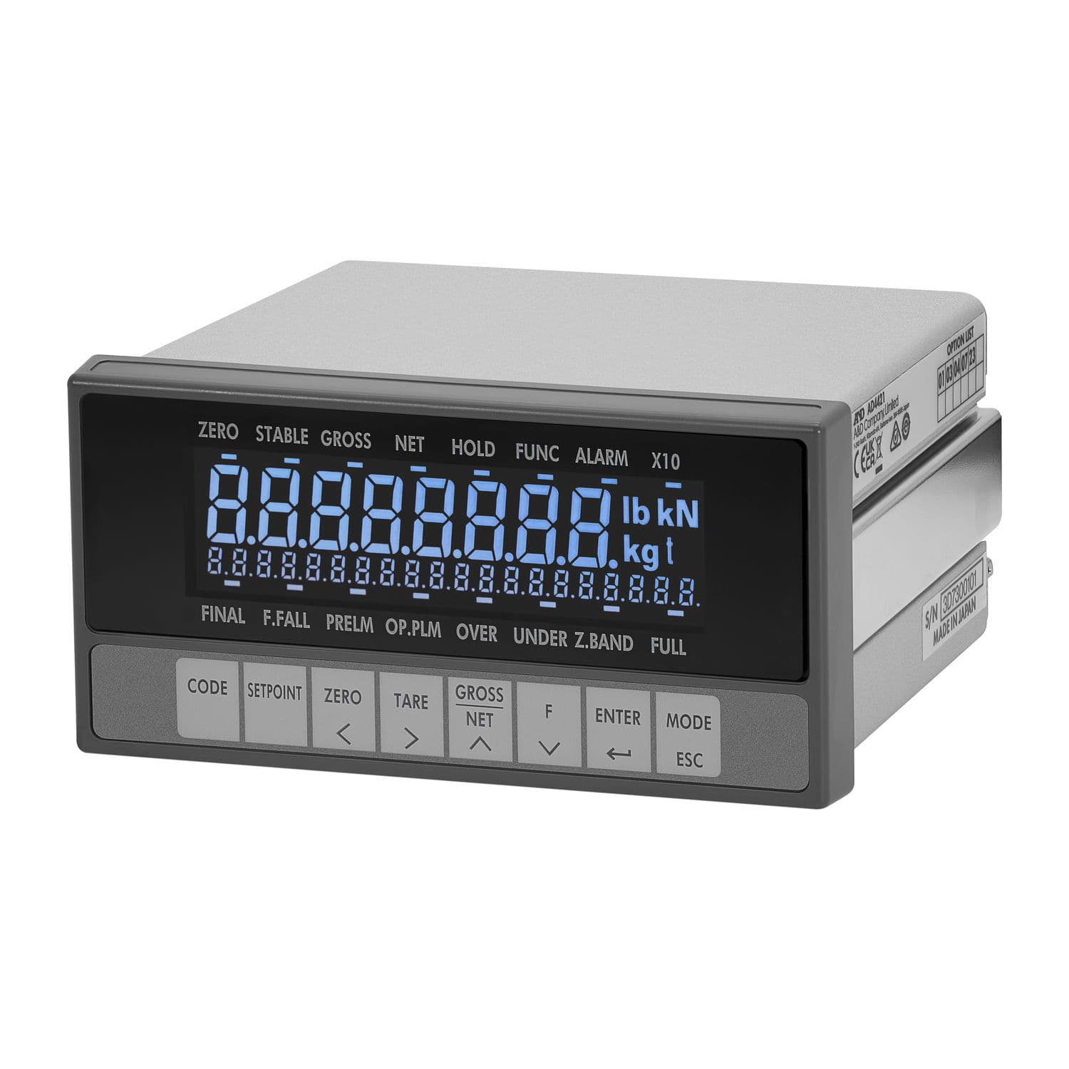 Multifunction weight indicator-controller - AD-4421 - A&D COMPANY ...