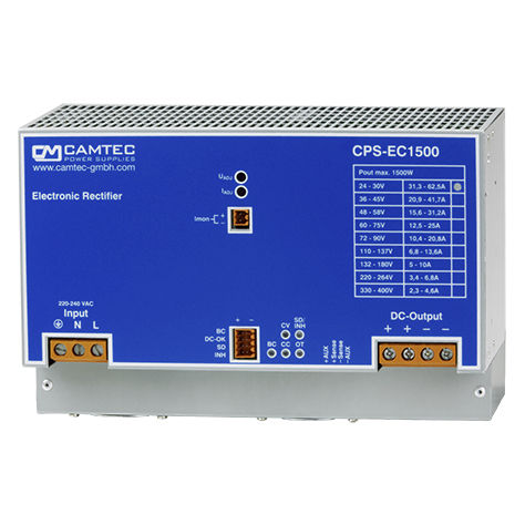 DIN rail power supply - CPS-EC1500 - Camtec Power Supplies GmbH - AC/DC ...