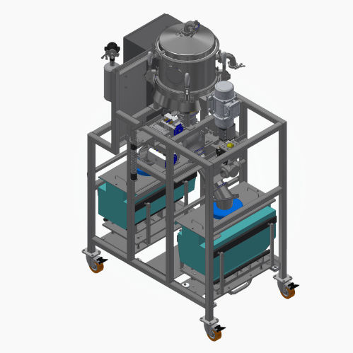 Metal powder recovery system - AMPro 400S EBM - Russell Finex - for 3D ...