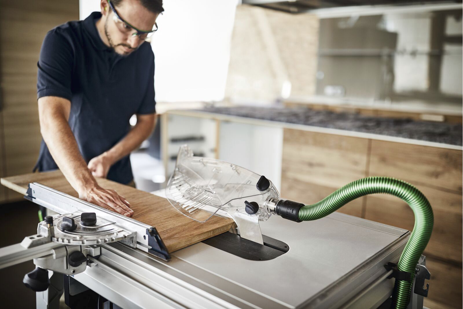 Sliding table saw TKS 80 EBS Festool wood