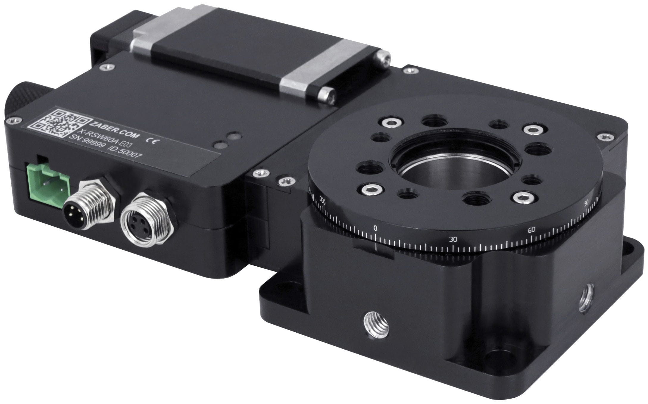 Rotary table with stepper motor - X-RSW-E series - Zaber Technologies ...