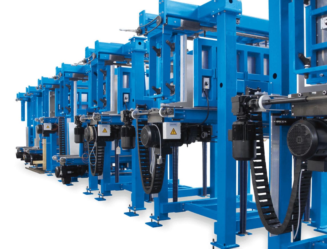 Refrigerator cabinet production line - KGS - Hennecke GROUP - modular ...