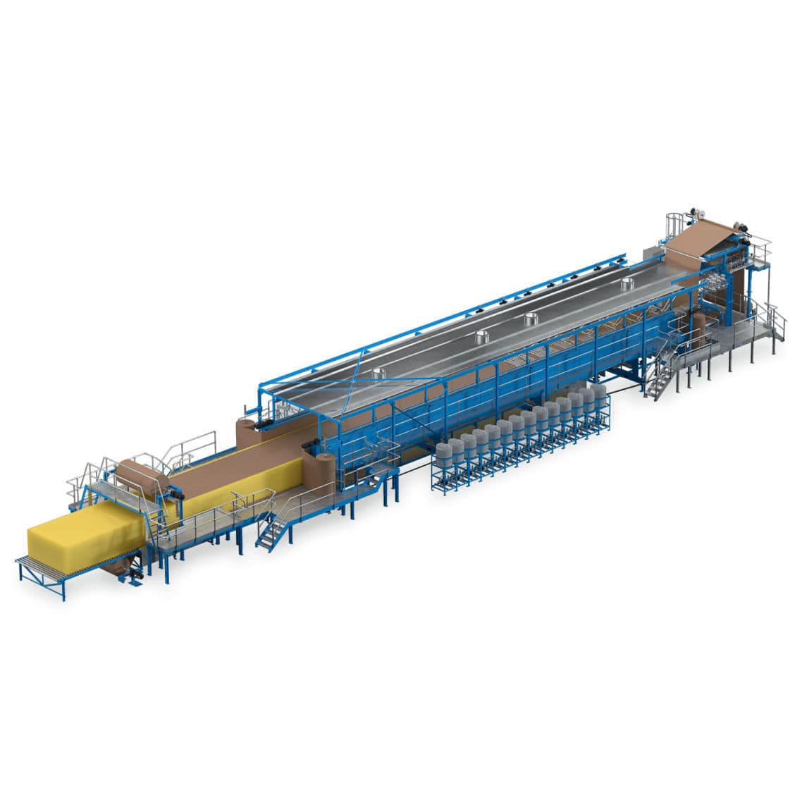 Slabstock PUR foam production line - MULTIFLEX - Hennecke GROUP ...