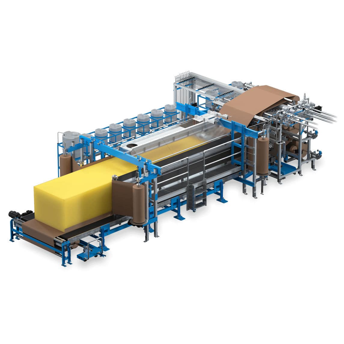 Slabstock PUR foam production line - JFLEX evo - Hennecke GROUP ...