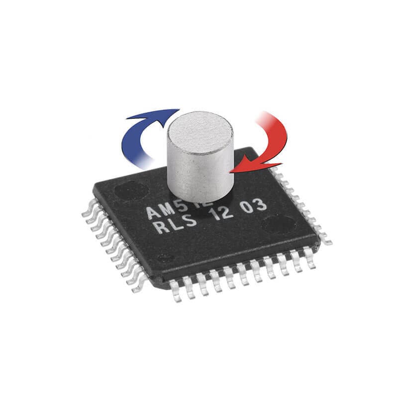 Incremental rotary encoder - AM512B - RLS - absolute / magnetic / SMD